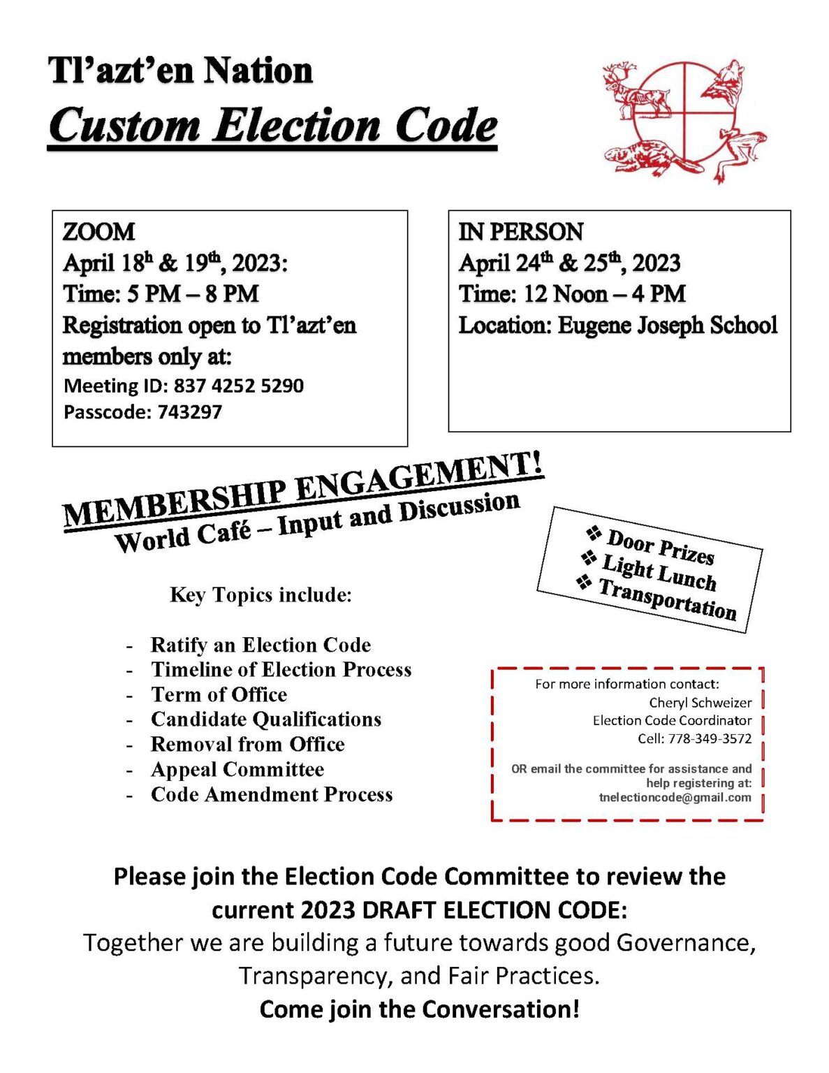 Election Code - Zoom Community Engagement - Tl'azt'en Nation